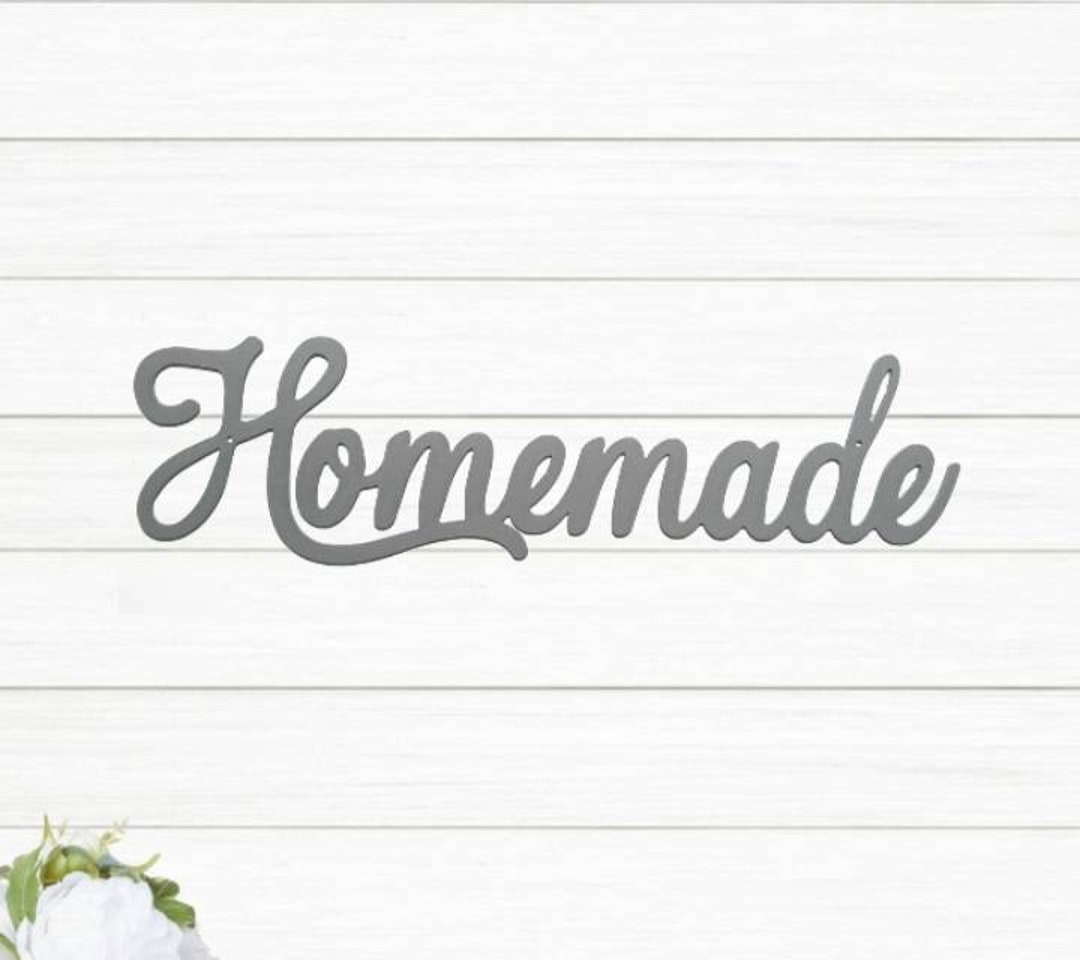 Homemade Farmhouse Kitchen Sign Home-made Metal Sign Rustic Home Decor ...