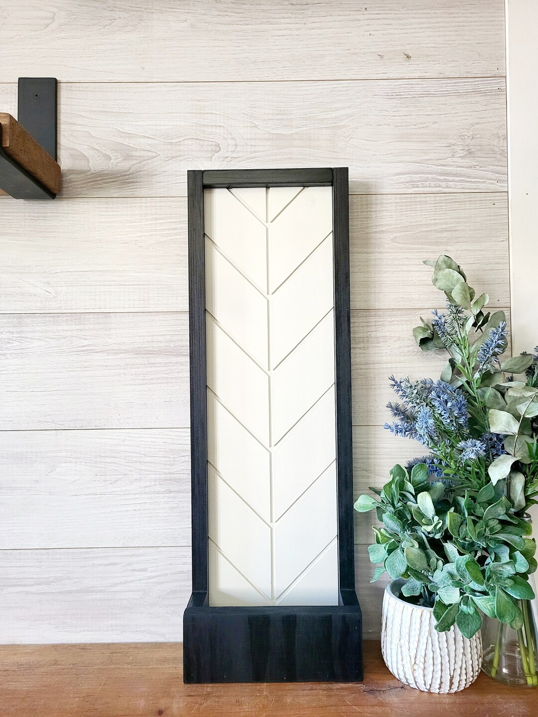 Chevron Address Sign | Planter Box Address Plaque | Flower Pot Address ...