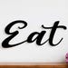 Metal Eat Sign | Cursive Steel Word Art, Kitchen & Dining Decor - Etsy