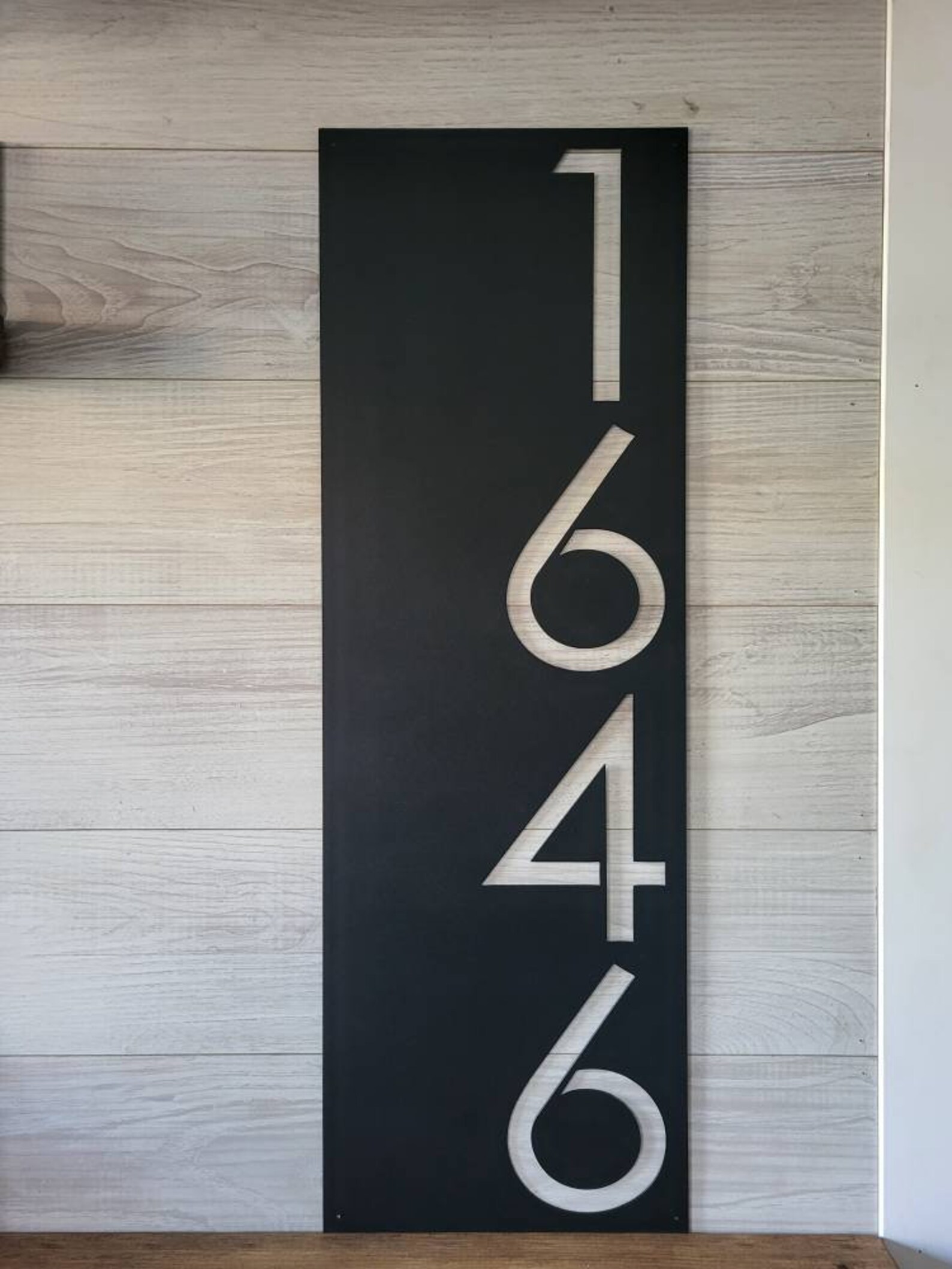 Modern Address Plaque Metal Address Sign Vertical Address Sign - Etsy