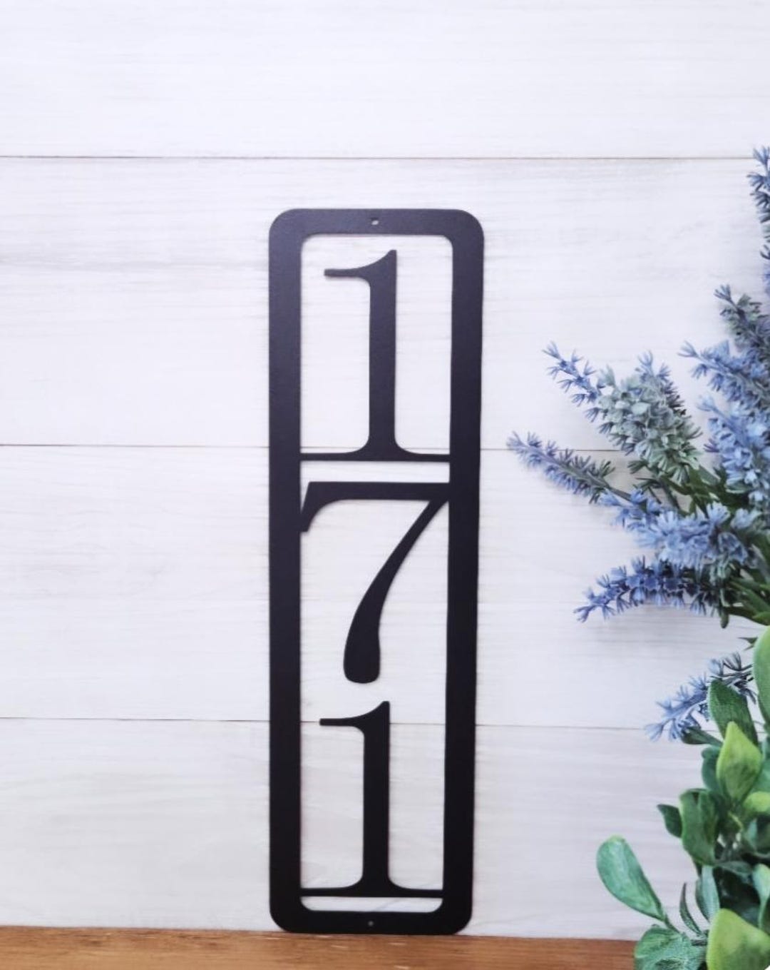 Large Vertical Address Sign | House Number Sign | Industrial Digit Sign ...