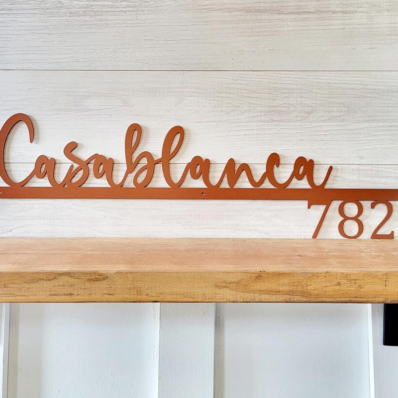 Cursive House Numbers - Etsy