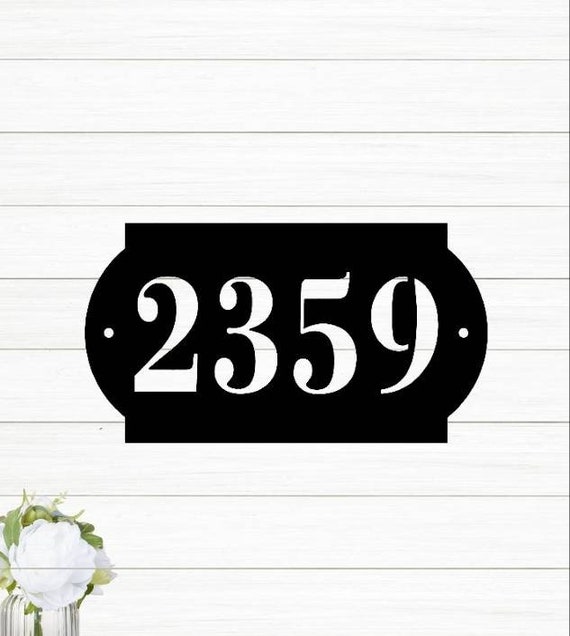 Personalized Address Sign House Number Street Name Sign Steel | Etsy