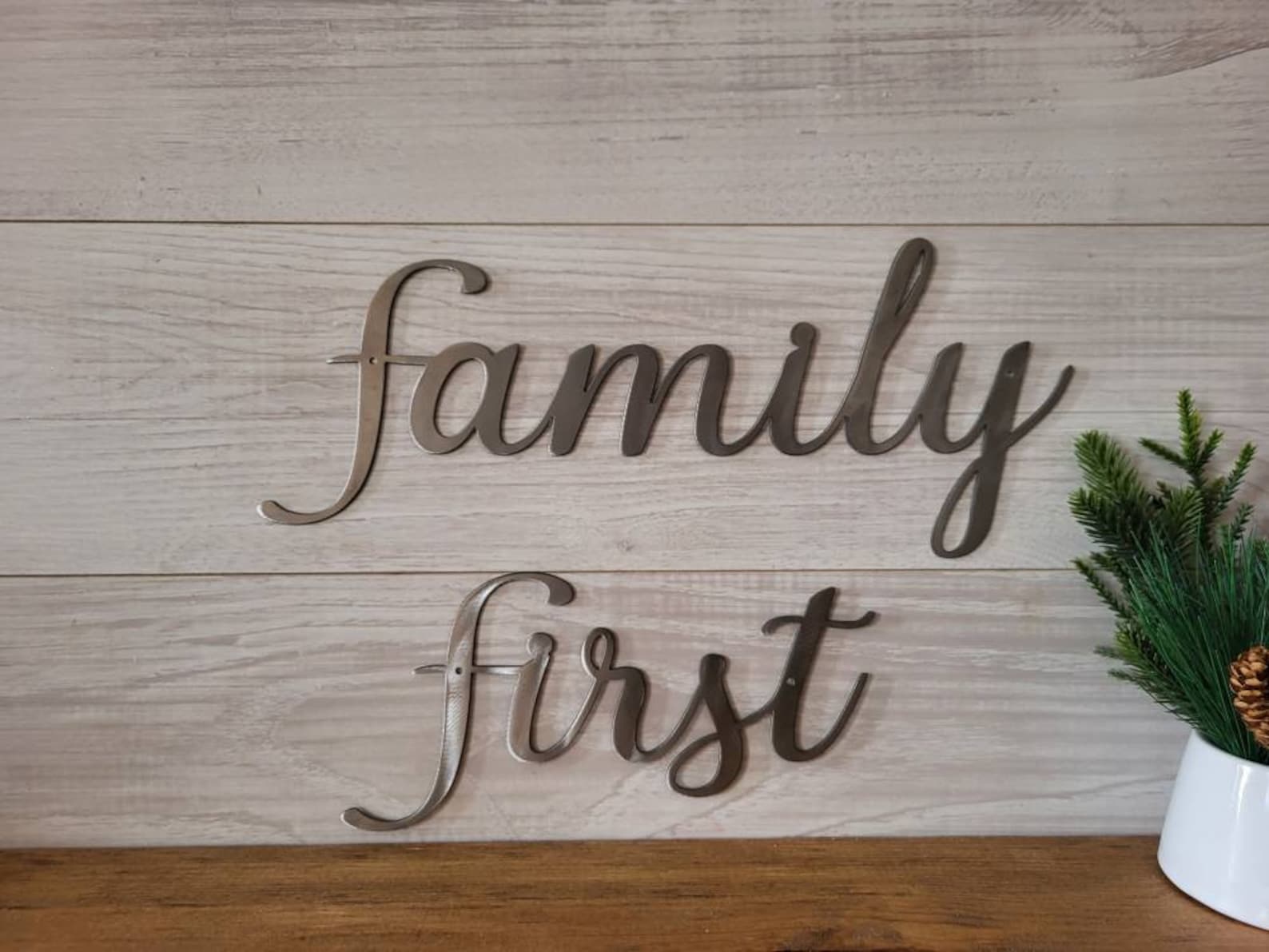 Family First Sign Metal Family First Sign Family Sign - Etsy