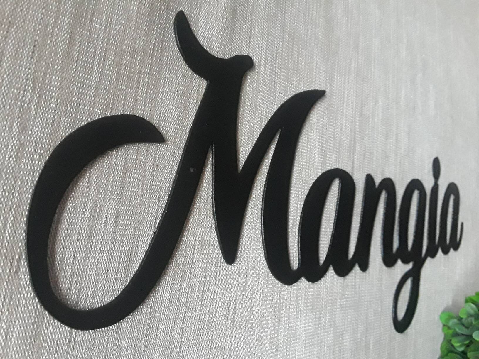 Mangia Sign Mangia Metal Sign Eat Sign Mangia Tutti | Etsy