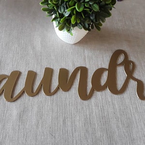 Laundry Room Sign | Cursive Laundry Sign | Script Laundry Sign ...