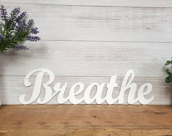 Relax Word Metal Sign - Etsy