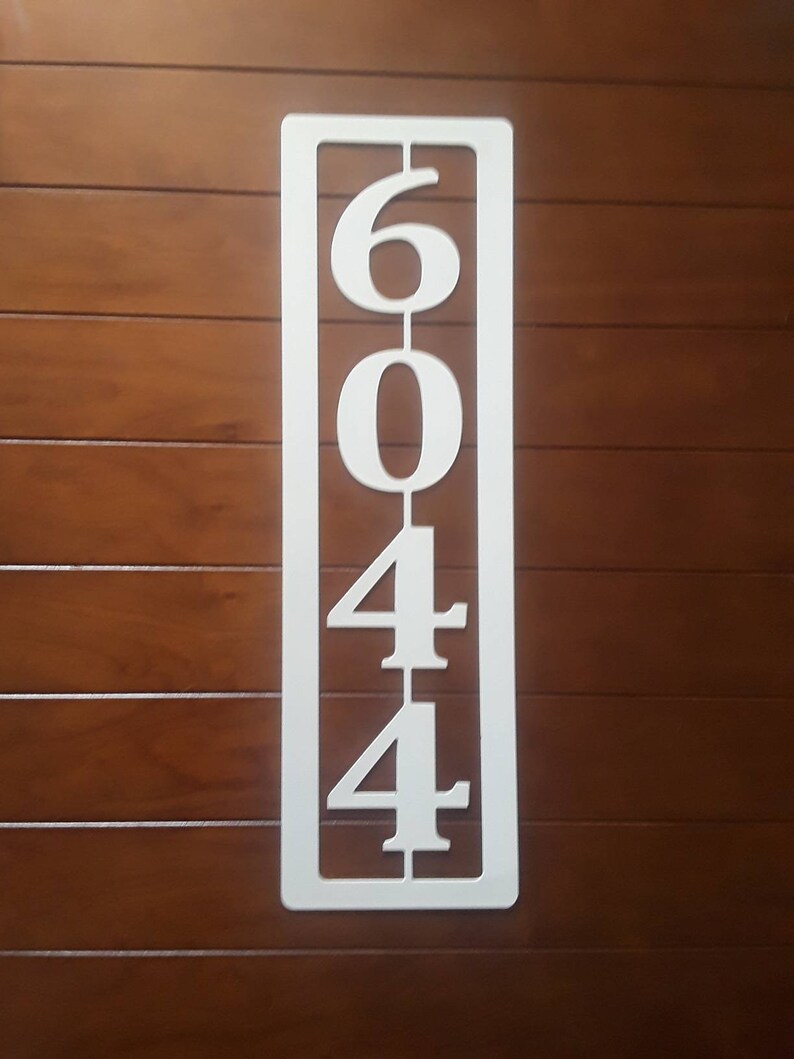 Large Vertical Address Sign House Number Sign Industrial - Etsy