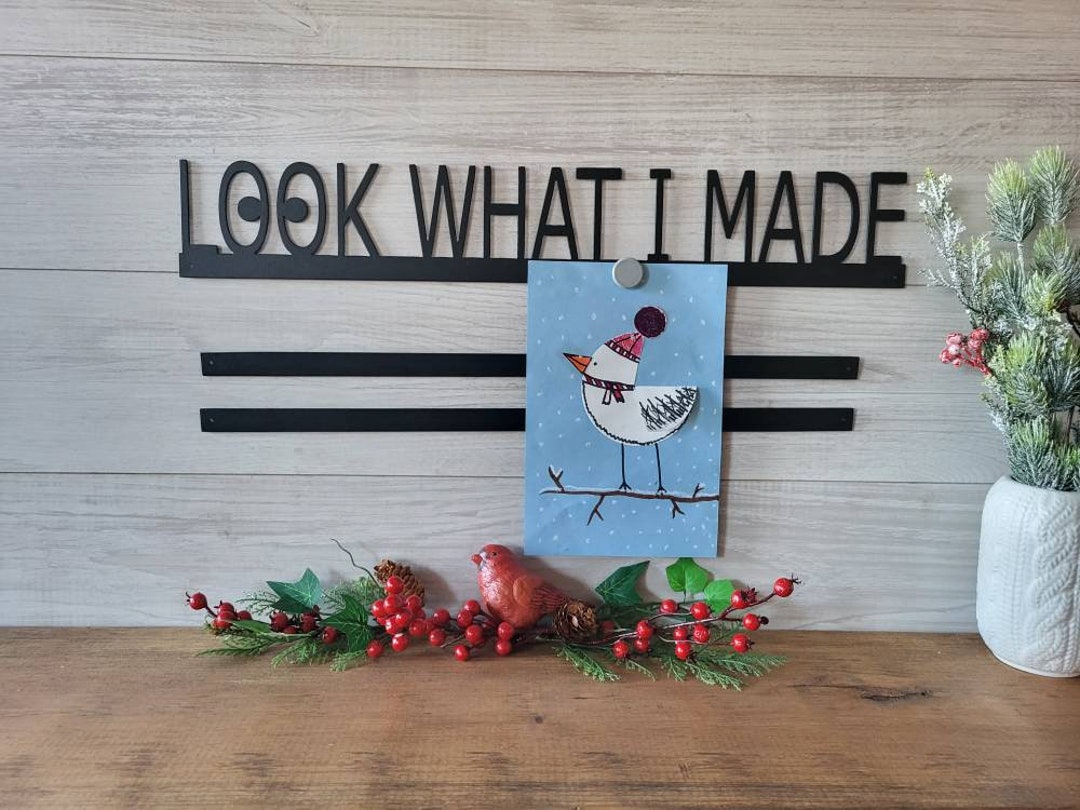 Look What I Made Sign | Kids Art Display Sign | Magnetic Art Board ...