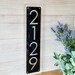 Vertical House Address Sign Modern House Numbers Acrylic - Etsy