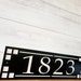Craftsman Horizontal Address Sign | Arts and Craft House Numbers ...