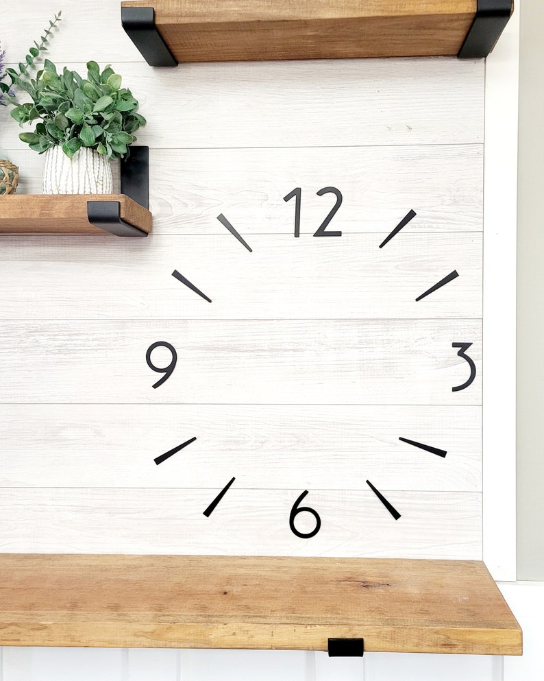 3 Inch Clock Numbers | DIY Clock Number Kit | Metal Clock Number Kit ...