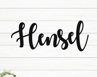 Last Name Cursive Sign - Etsy