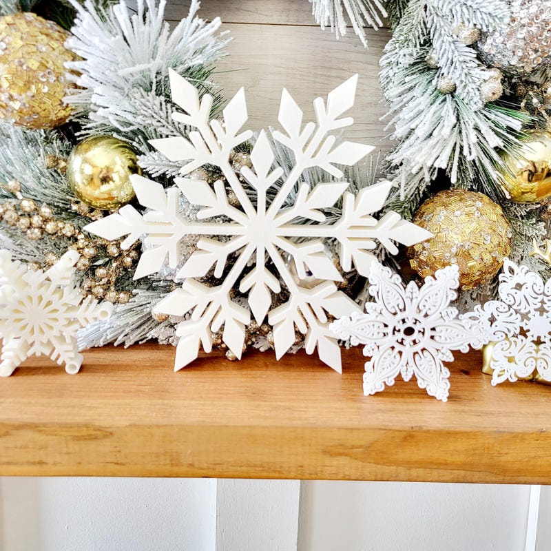 Wooden Snowflake Thick - Etsy