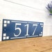 Craftsman Horizontal Address Sign Arts and Craft House Numbers ...