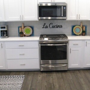 La Cucina Sign | La Cucina Metal Sign | Homemade Sign | Kitchen Decor ...