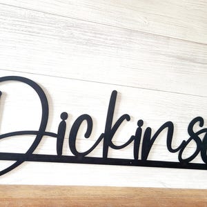 Personalized Family Name Sign | Anniversary Gift | Metal Last Name Sign ...