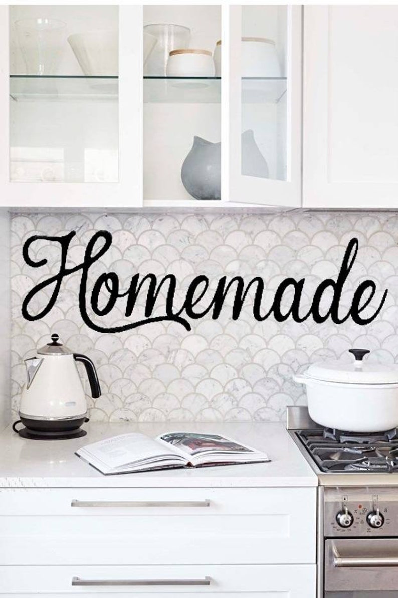 Homemade Farmhouse Kitchen Sign Home-made Metal Sign Rustic - Etsy