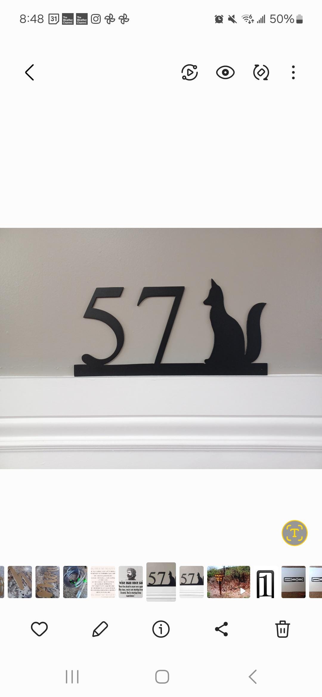 Large Fox Address Sign | Horizontal Fox Address Sign | Metal Fox Sign ...