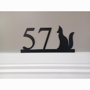 Large Fox Address Sign | Horizontal Fox Address Sign | Metal Fox Sign ...