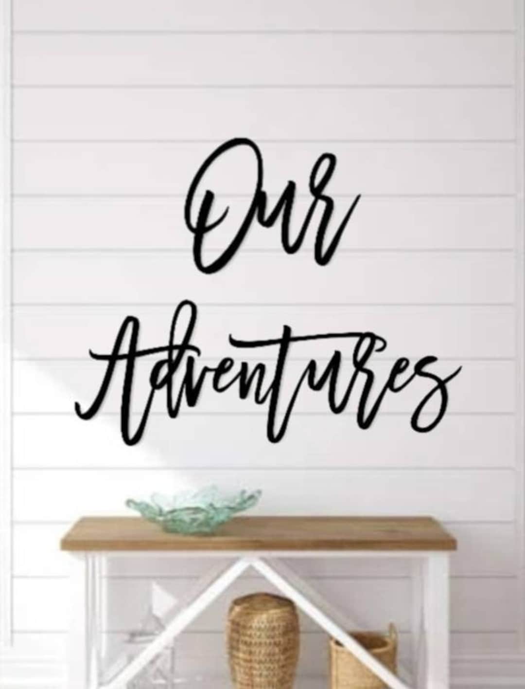 Our Adventures Sign Cursive Our Adventures Sign Metal Adventure Sign ...