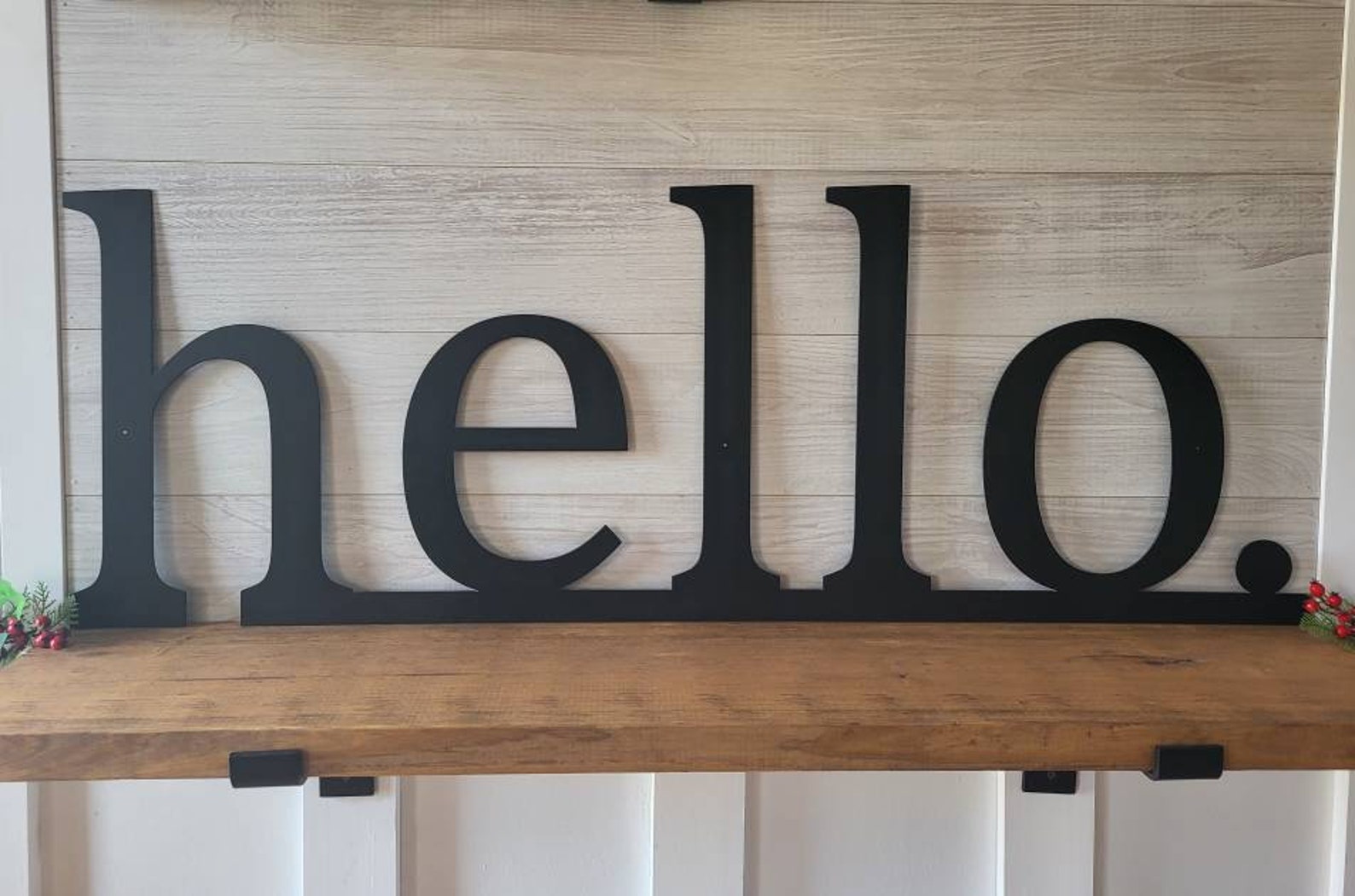 Hello Metal Sign Hello Entryway Sign Hello Metal Word - Etsy