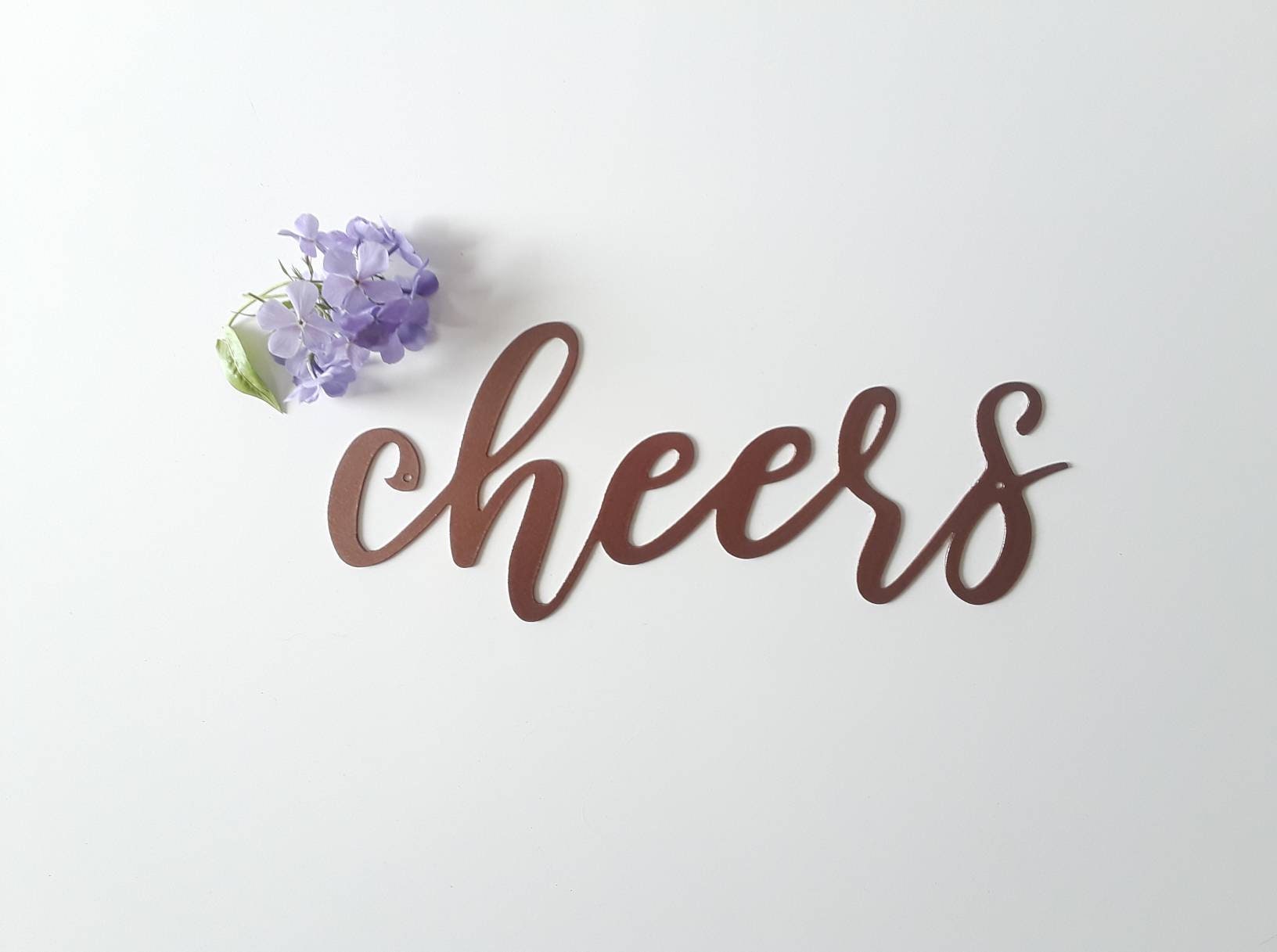 Cheers Sign Metal Cheers Sign Script Cheers Sign Script - Etsy