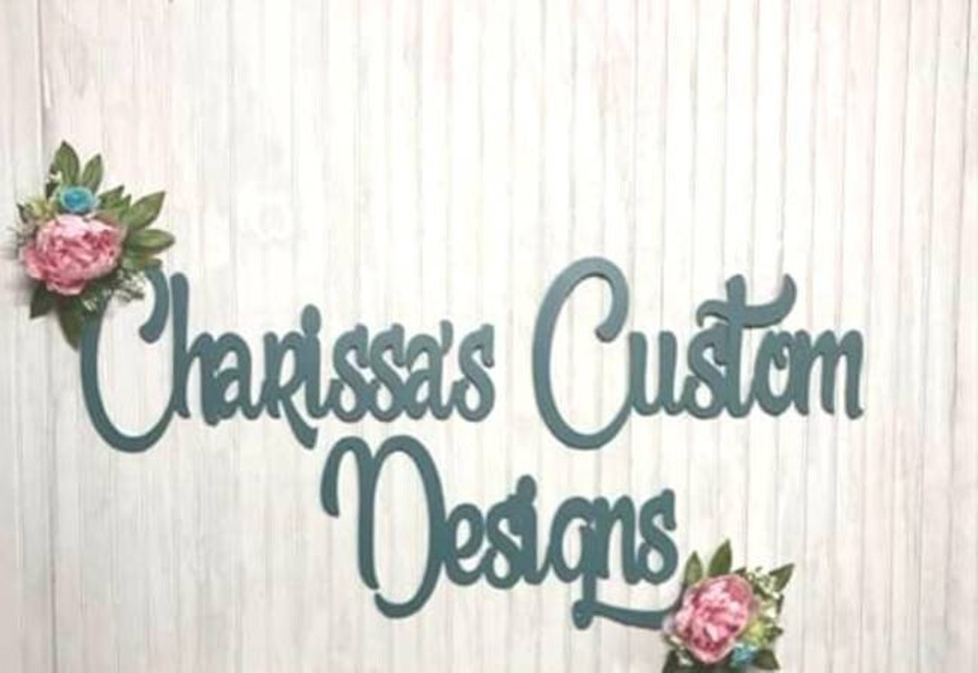 Custom Cursive Sign Last Name Baby Room Any 3 Words, Personalized Sign ...