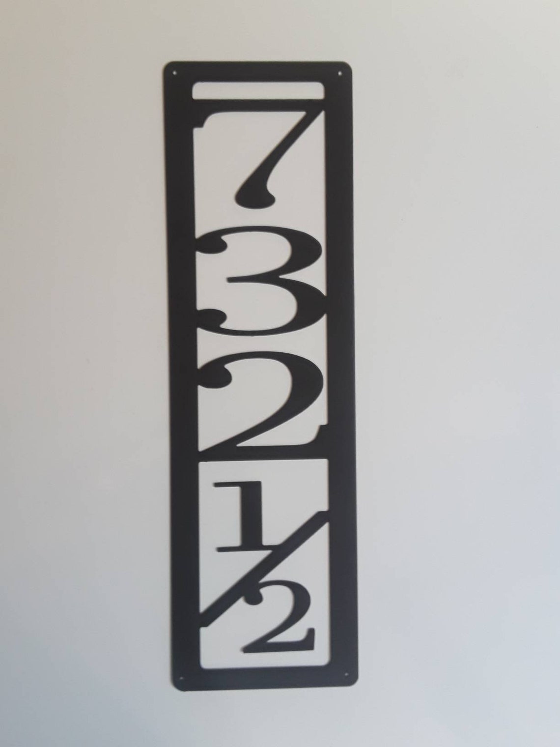 Large Vertical Address Sign House Number Sign Industrial - Etsy