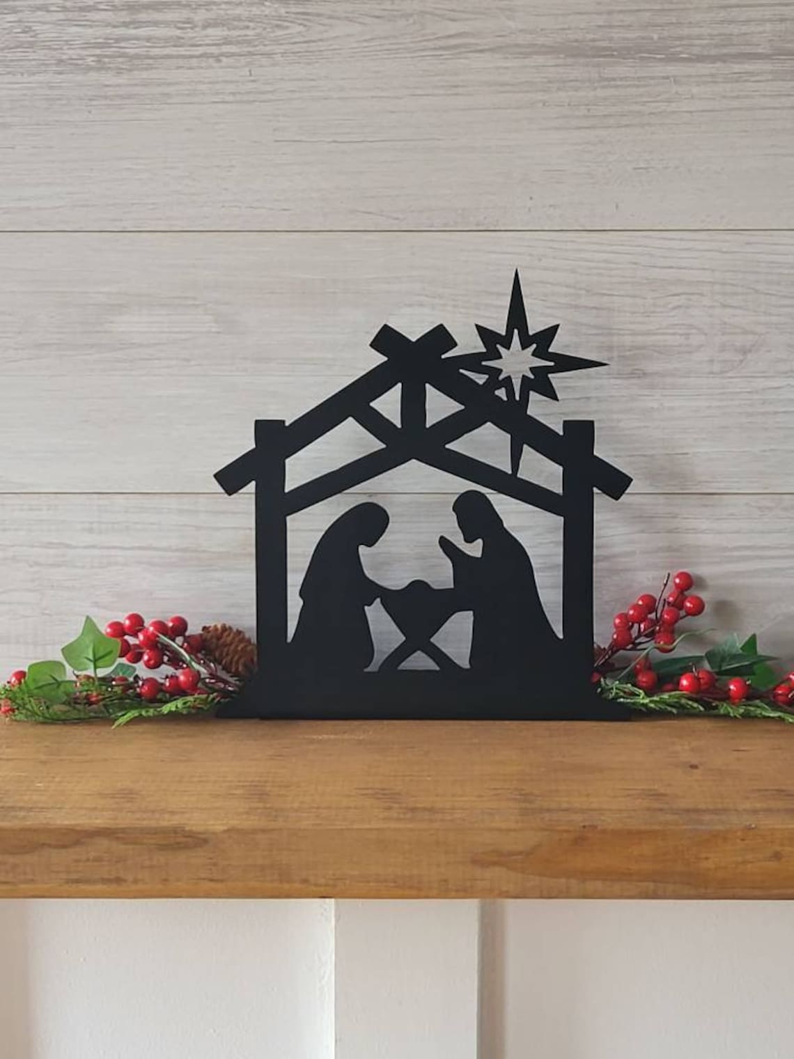 Metal Nativity Sign Christian Nativity Manger Scene - Etsy