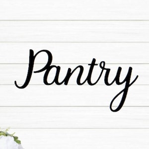 Pantry Sign | Metal Pantry Sign | Cursive Pantry Sign | Farmhouse Style ...