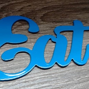 Eat Sign | Cursive Eat Sign | Metal Eat Sign | Farmhouse Style Home ...
