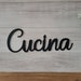 Cucina Sign Cucina Metal Sign Homemade Sign Kitchen Wall - Etsy