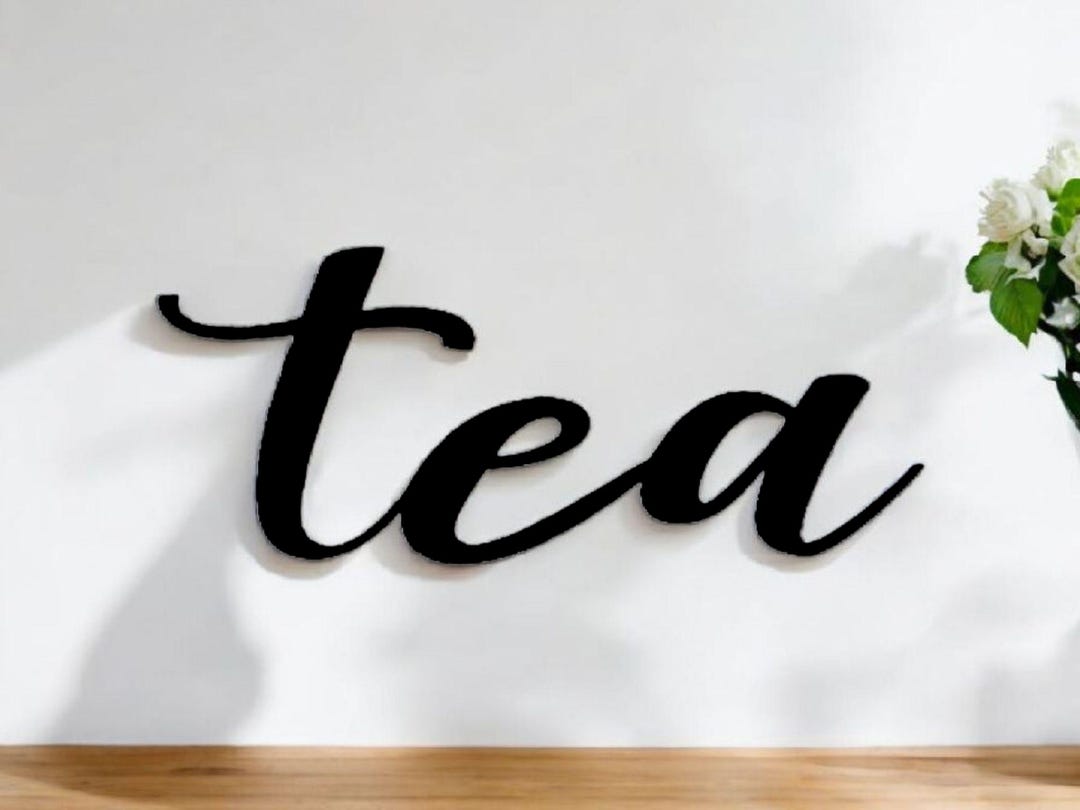 Tea Sign | Metal Tea Sign |kitchen Decor | Tea and Coffee Bar Sign ...