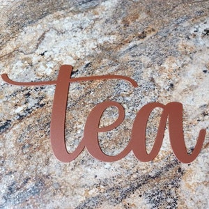 Tea Sign | Metal Tea Sign |kitchen Decor | Tea and Coffee Bar Sign ...