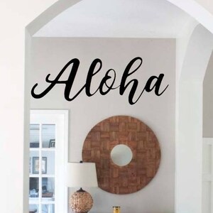 Aloha Metal Sign | Cursive Aloha Sign | Script Aloha Sign Explorer Sign ...