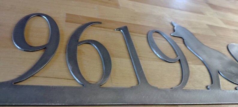 Custom Fox Address Sign Modern Fix House Numbers Sign - Etsy