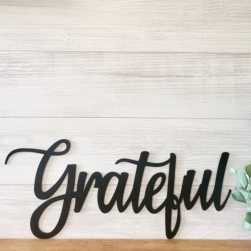 Grateful Sign - Etsy