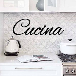 Cucina Sign Cucina Metal Sign Homemade Sign Kitchen - Etsy