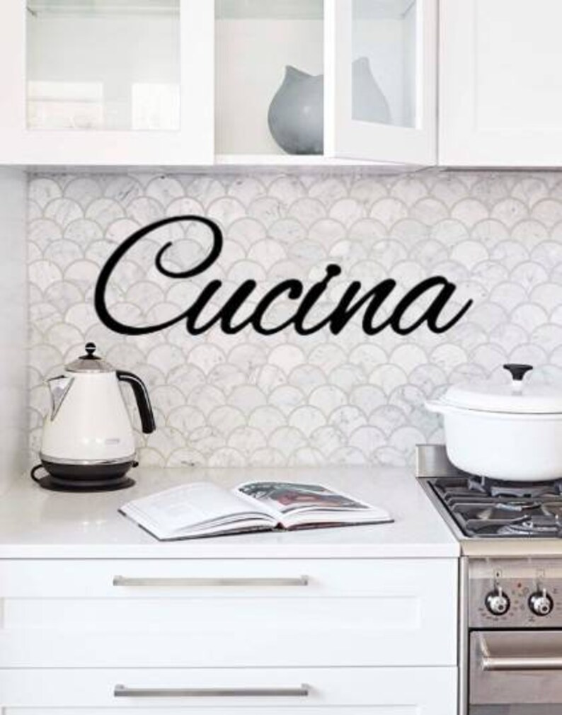 Cucina Sign Cucina Metal Sign Homemade Sign Kitchen | Etsy