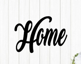 Home Sign Metal Home Sign Metal Word Art Sign Metal Home - Etsy