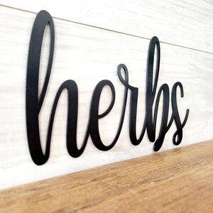 Herbs Sign | Herb Garden Sign | Herb Garden Markers | Kitchen Decor ...