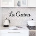 La Cucina Sign La Cucina Metal Sign Homemade Sign Kitchen Decor Cursive ...