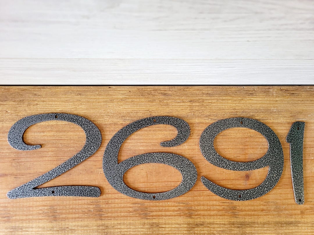 5" Modern Mailbox Numbers | Metal Address Numbers and Letters | Home ...