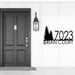 Rustic Address Sign Pine Tree Sign House Numbers Metal - Etsy
