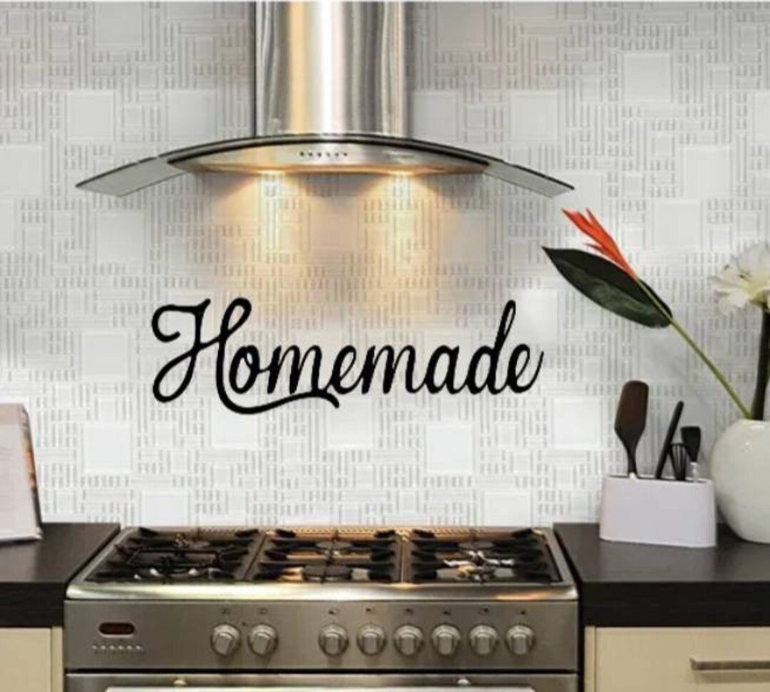 Homemade Farmhouse Kitchen Sign Home-made Metal Sign Rustic Home Decor ...
