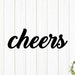 Cheers Sign Metal Cheers Sign Script Cheers Sign Script Font Bar Sign ...