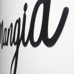 Mangia Sign | Mangia Metal Sign | Eat Sign | Mangia Tutti | Kitchen ...