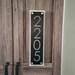 Vertical House Address Sign Modern House Numbers Acrylic - Etsy