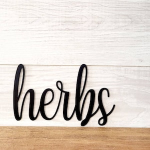 Herbs Sign | Herb Garden Sign | Herb Garden Markers | Kitchen Decor ...